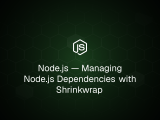 Node Js Managing Node Js Dependencies With Shrinkwrap